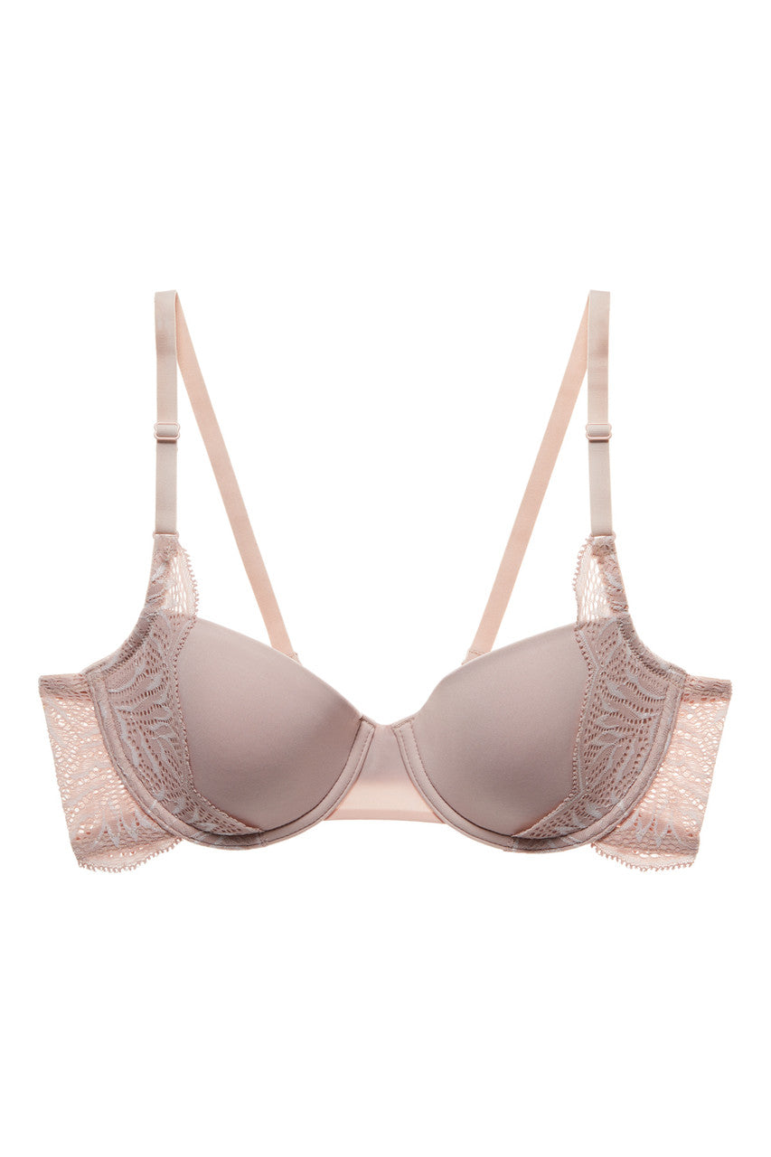 Buy Lush Demi Contour Underwire Bra in Rose Beige/Warm White Online ...