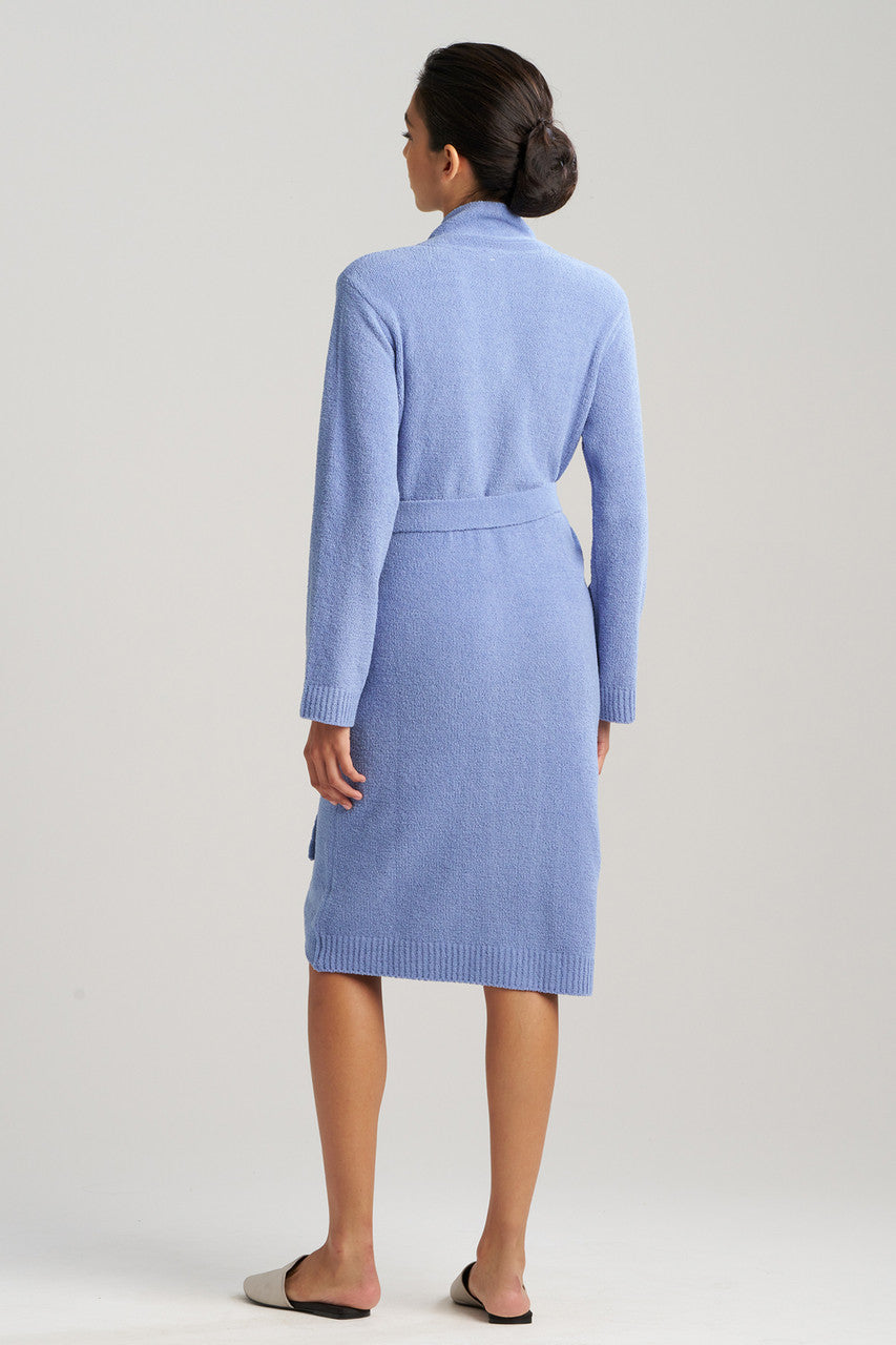 Buy Aura Solid Robe in Blue Jay Online | NATORI