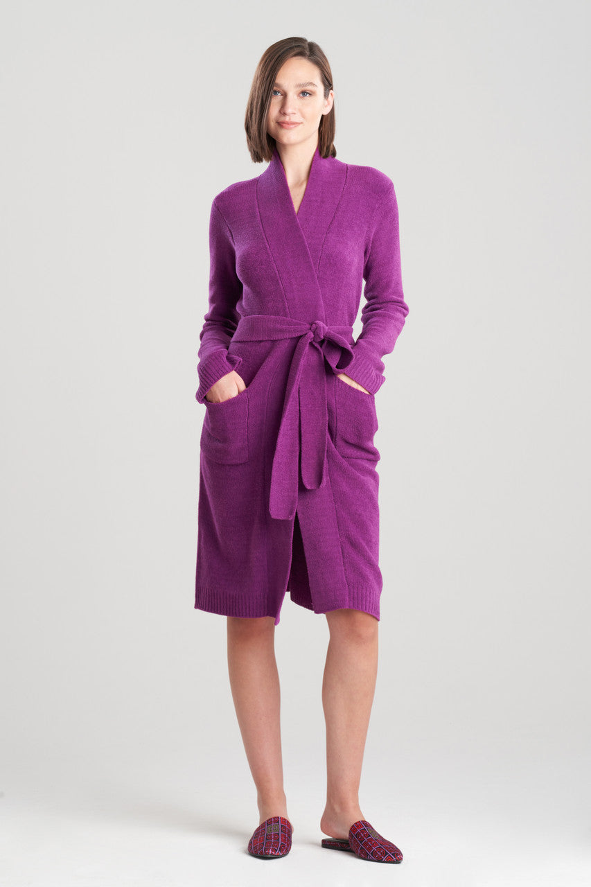 Buy Aura Solid Robe in Persian Purple Online | NATORI