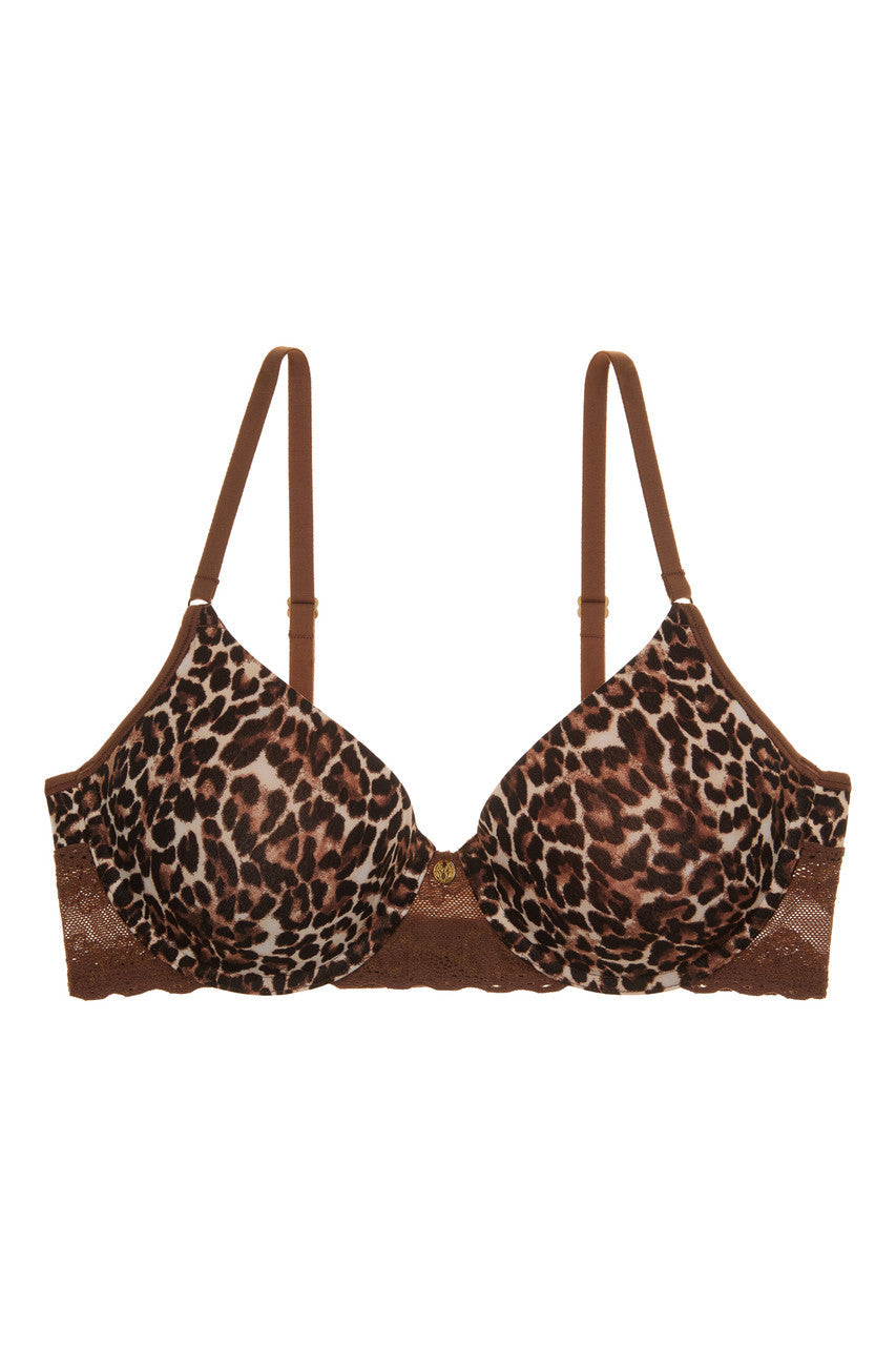 Buy Bliss Perfection Contour Underwire Bra in French Roast Leopard ...