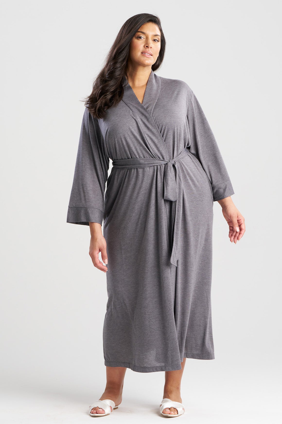 Buy Congo Robe in Heather Grey Online | NATORI
