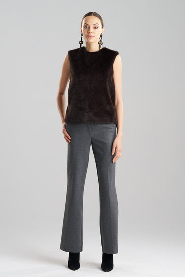 Buy Faux Mink Top in Espresso Online | NATORI
