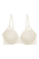 Buy Feathers Full Figure Contour Underwire Bra in Ivory Online | NATORI