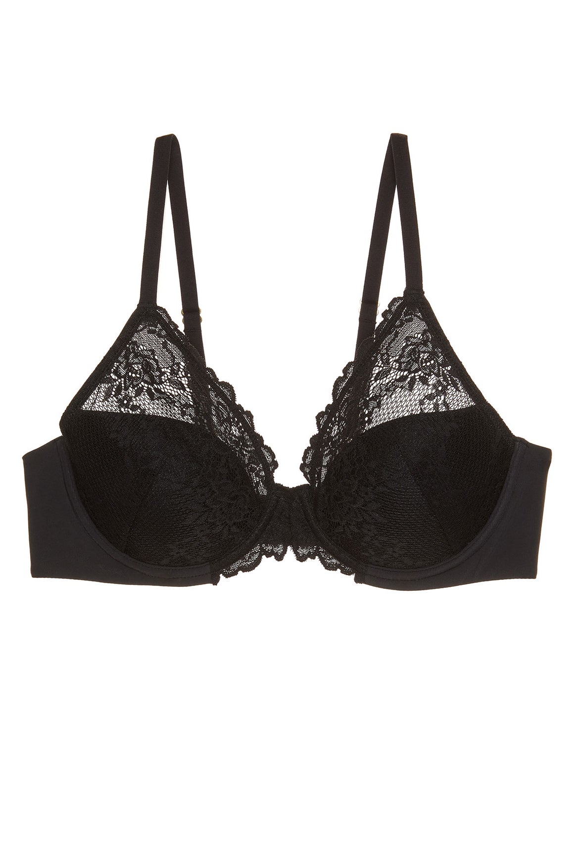 Buy Heavenly Convertible Comfort Lace Contour Underwire Bra in Black ...