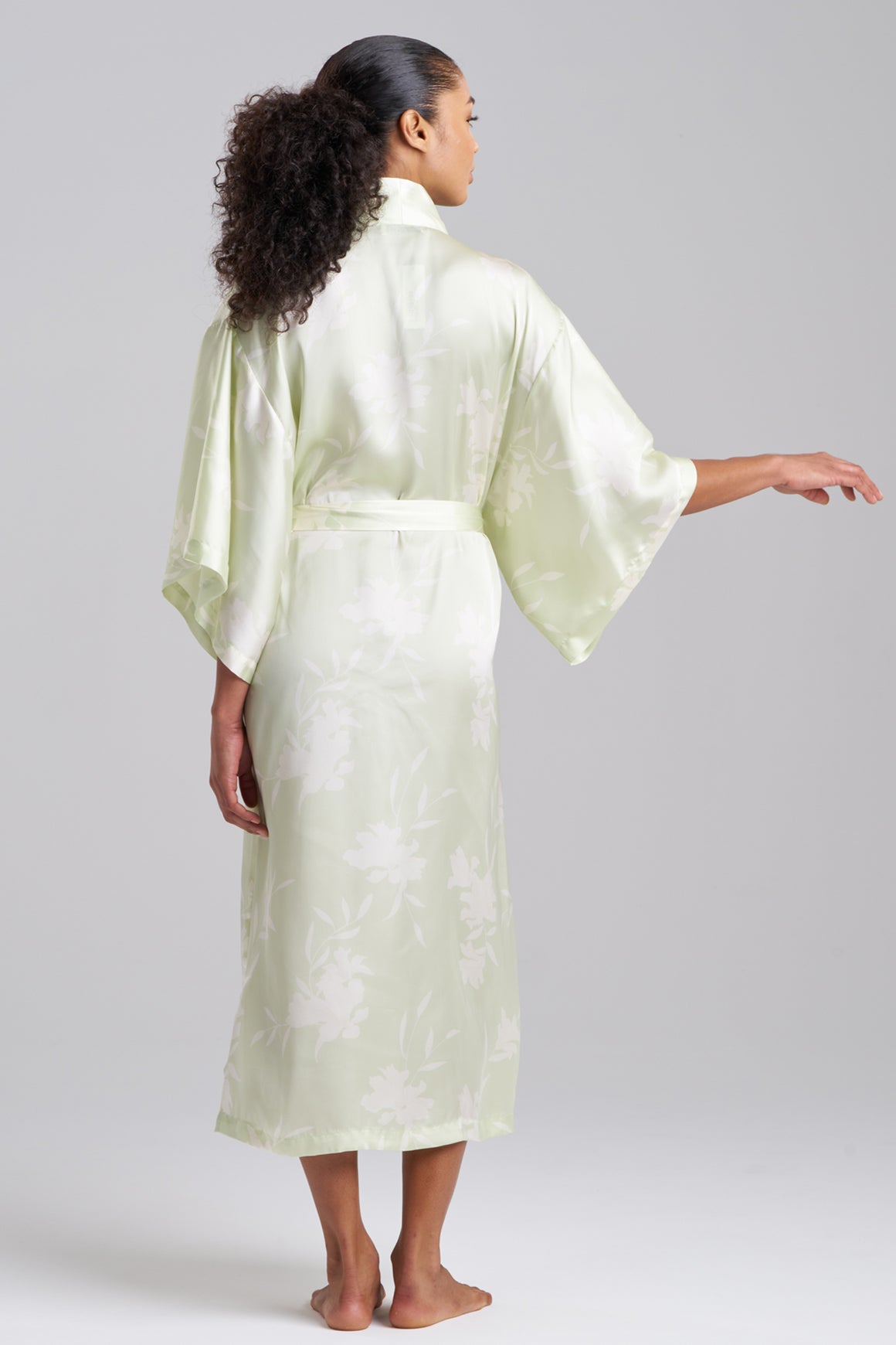 Lily Printed Satin Icon Robe