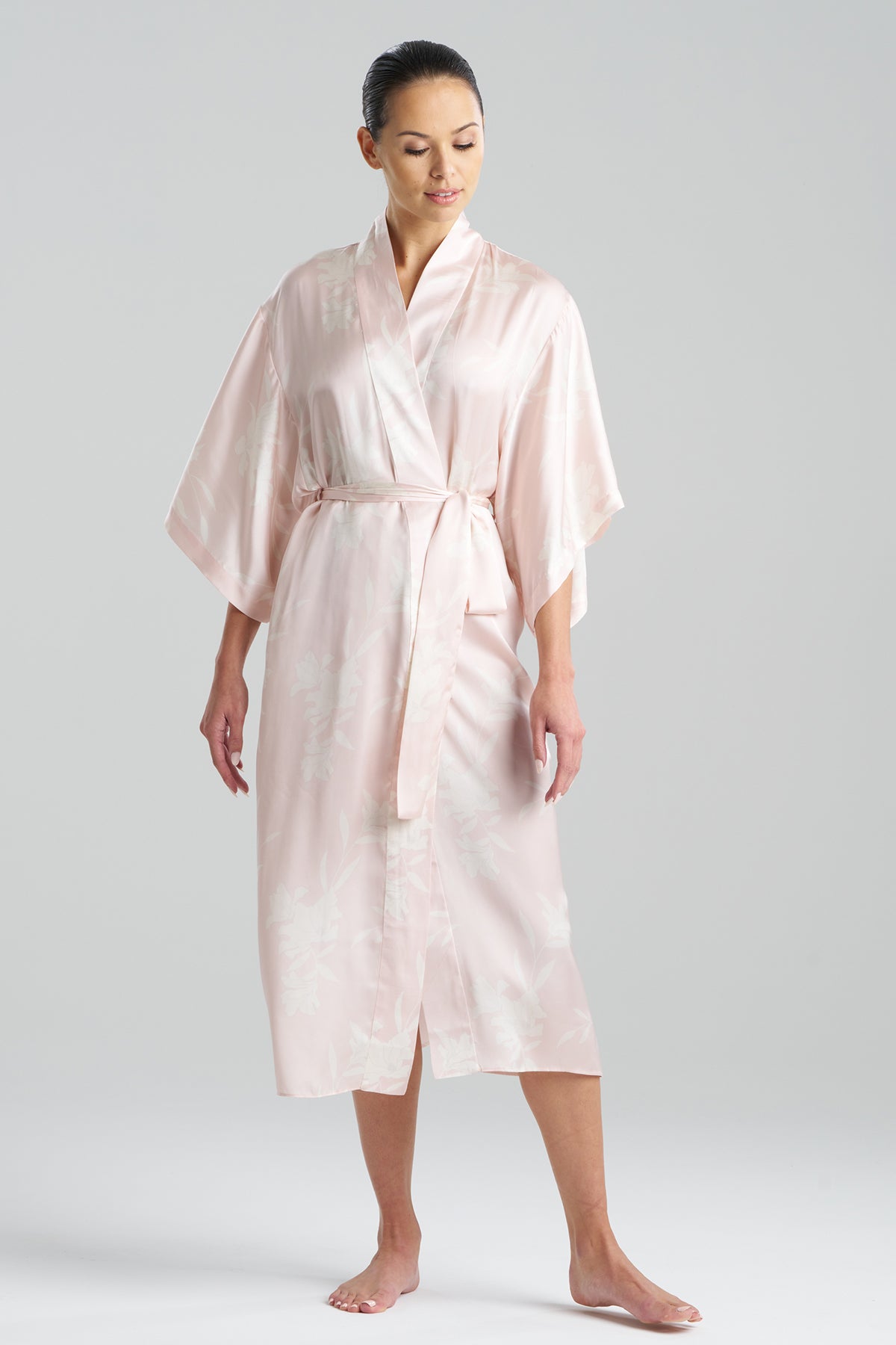 Lily Printed Satin Icon Robe