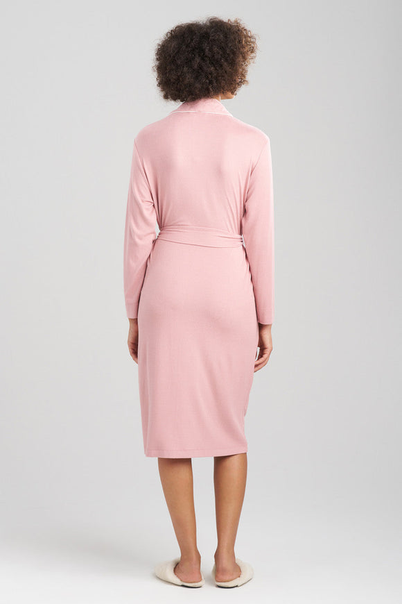 Buy Oasis Piped Collar Robe in Nude Blush Online | NATORI