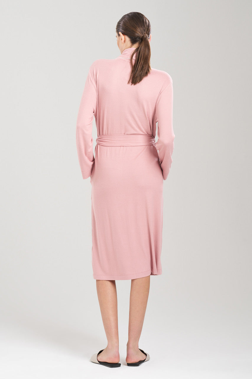 Buy Oasis Piped Collar Robe in Nude Blush Online | NATORI