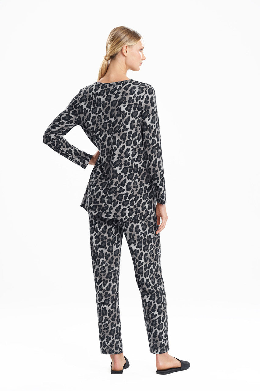 Buy Ombre Leopard Pants in Charcoal Animal Online | NATORI