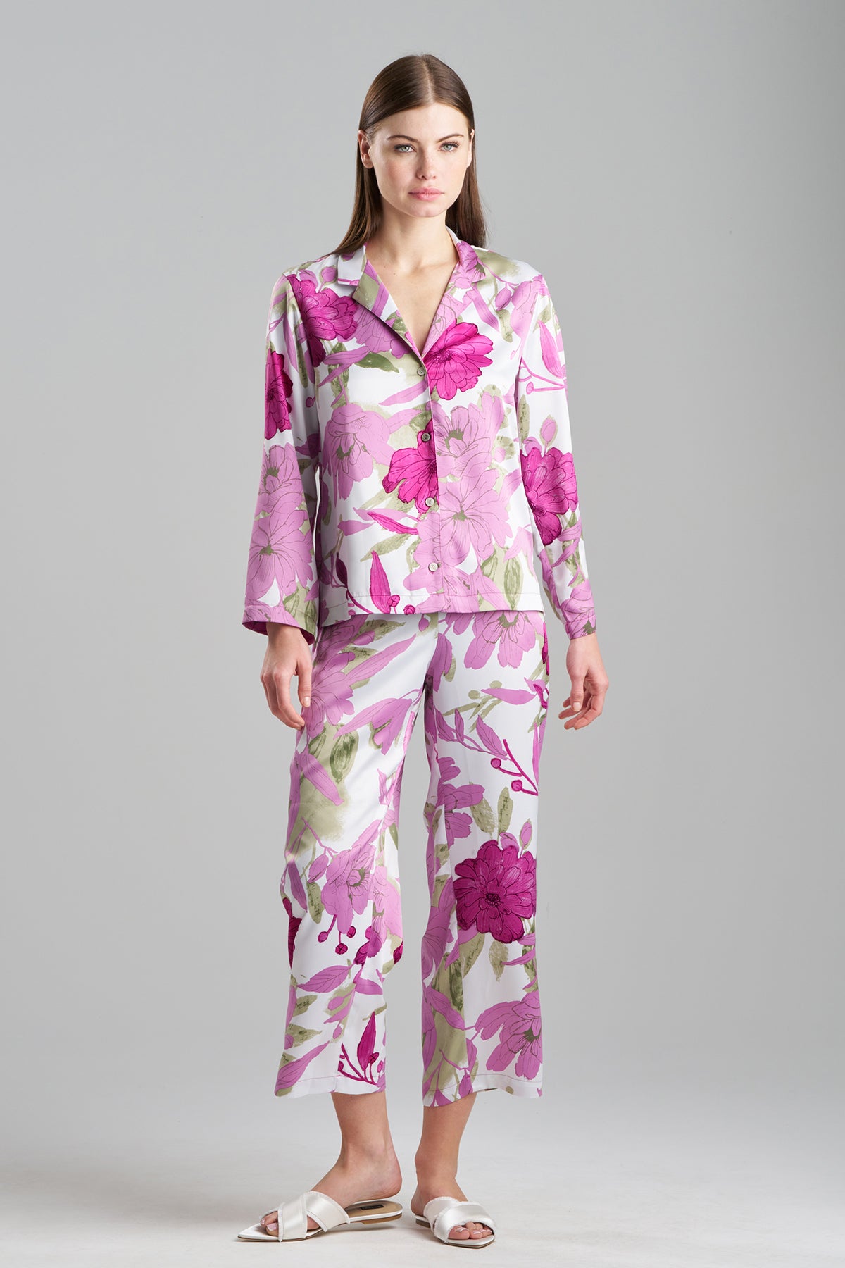 Buy Peony Blossom Notch PJ in Pink Multi Online | NATORI