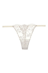 Buy Plush Romance String Thong in Lt Ivory Online | NATORI