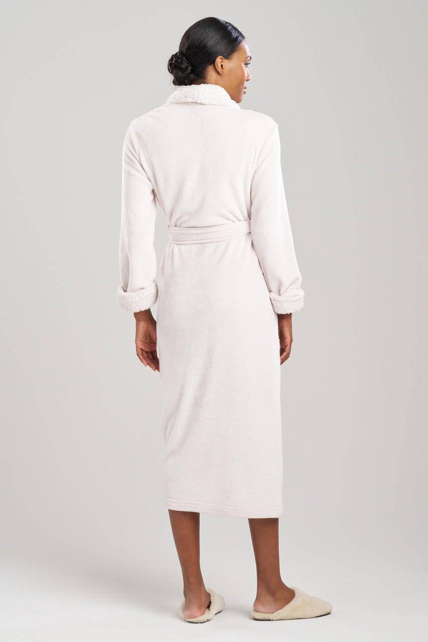 Buy Plush Sherpa Robe in Bone Online | NATORI