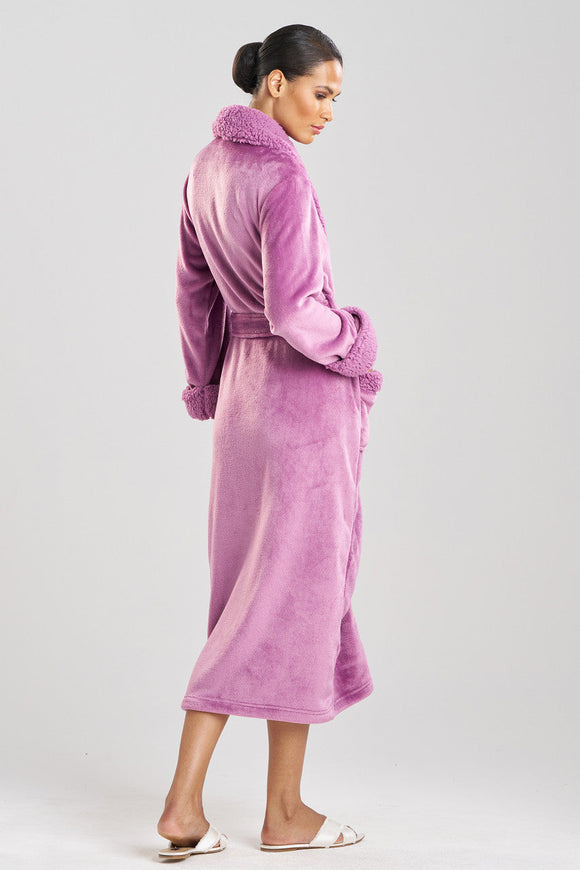 Buy Plush Sherpa Robe in Lilac Online | NATORI