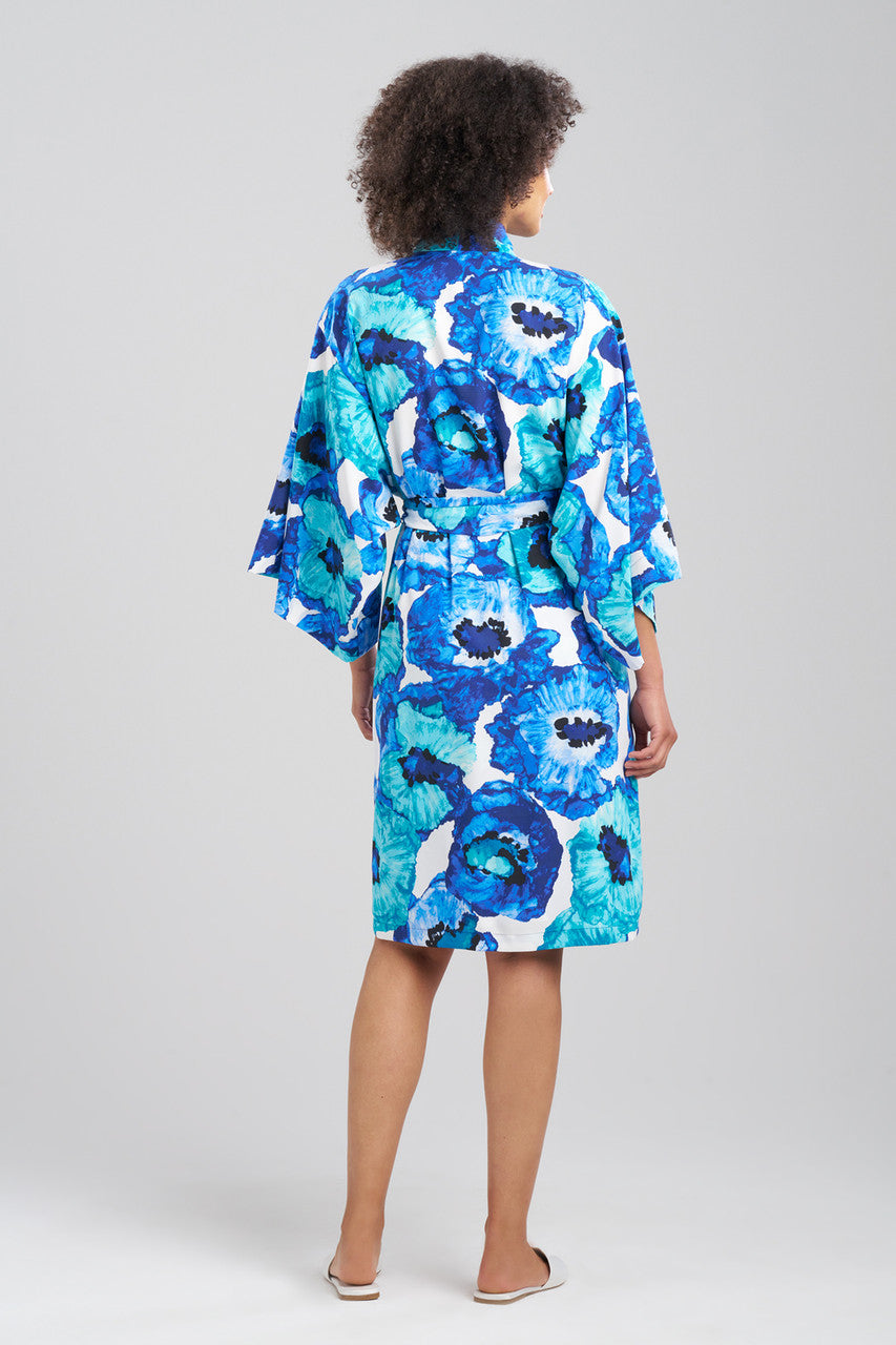 Buy Poppy Robe in Blue Combo Online | NATORI