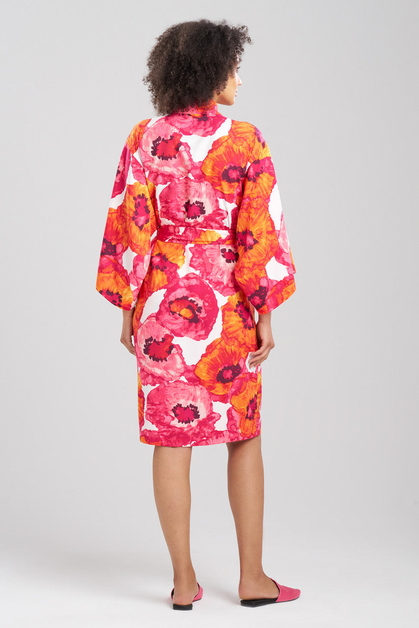 Buy Poppy Robe in Pink Combo Online | NATORI