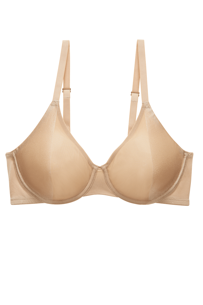 Buy Side Effect Unlined Underwire Bra in Café Online | NATORI