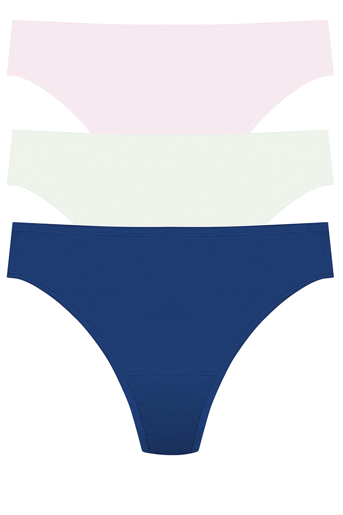 Bliss Bare Cotton Thong 3-Pack