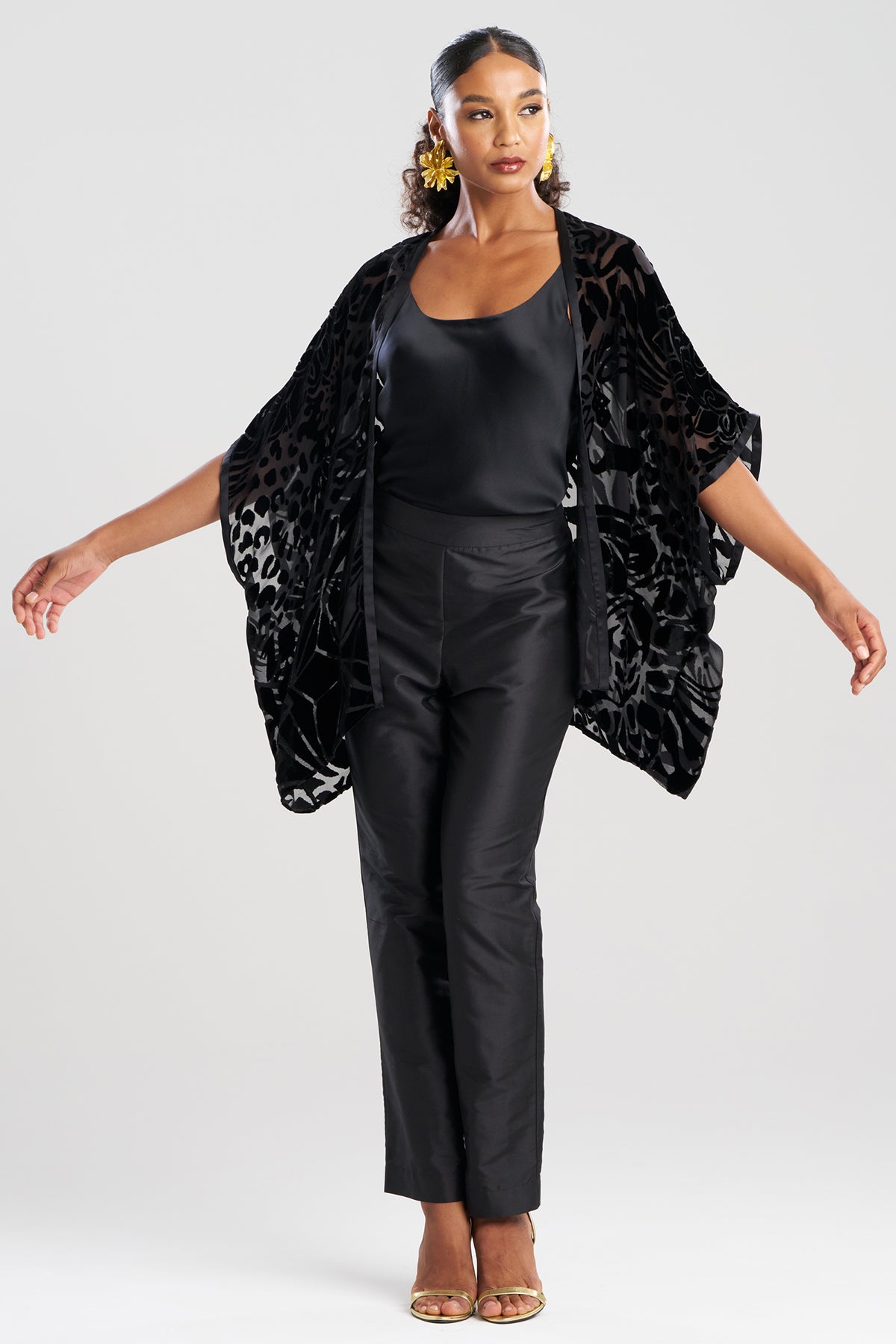 Couture Burnout Velvet Cocoon Cardigan