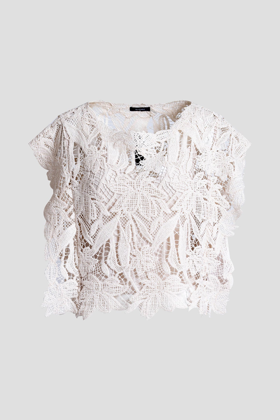 Crochet Lace Cotton Square Top