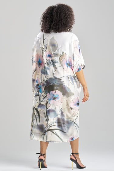 Hiyaku Printed Charmeuse Caftan