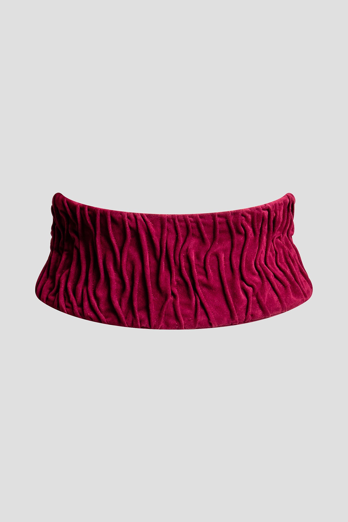 Vegan Luxe Suede Texture Embroidered Obi Belt